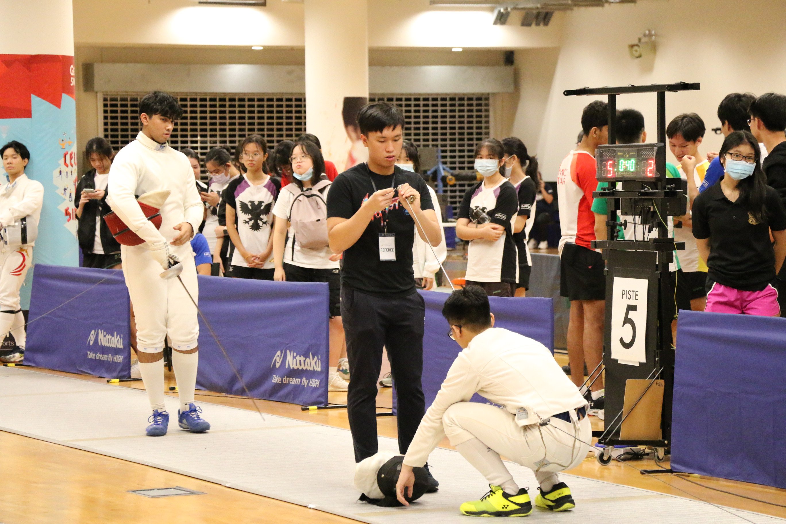 NSG 2023 Fencing : ACS(I) Samuel Robson scores Gold Medals in A Division Epee & Foil Finals!